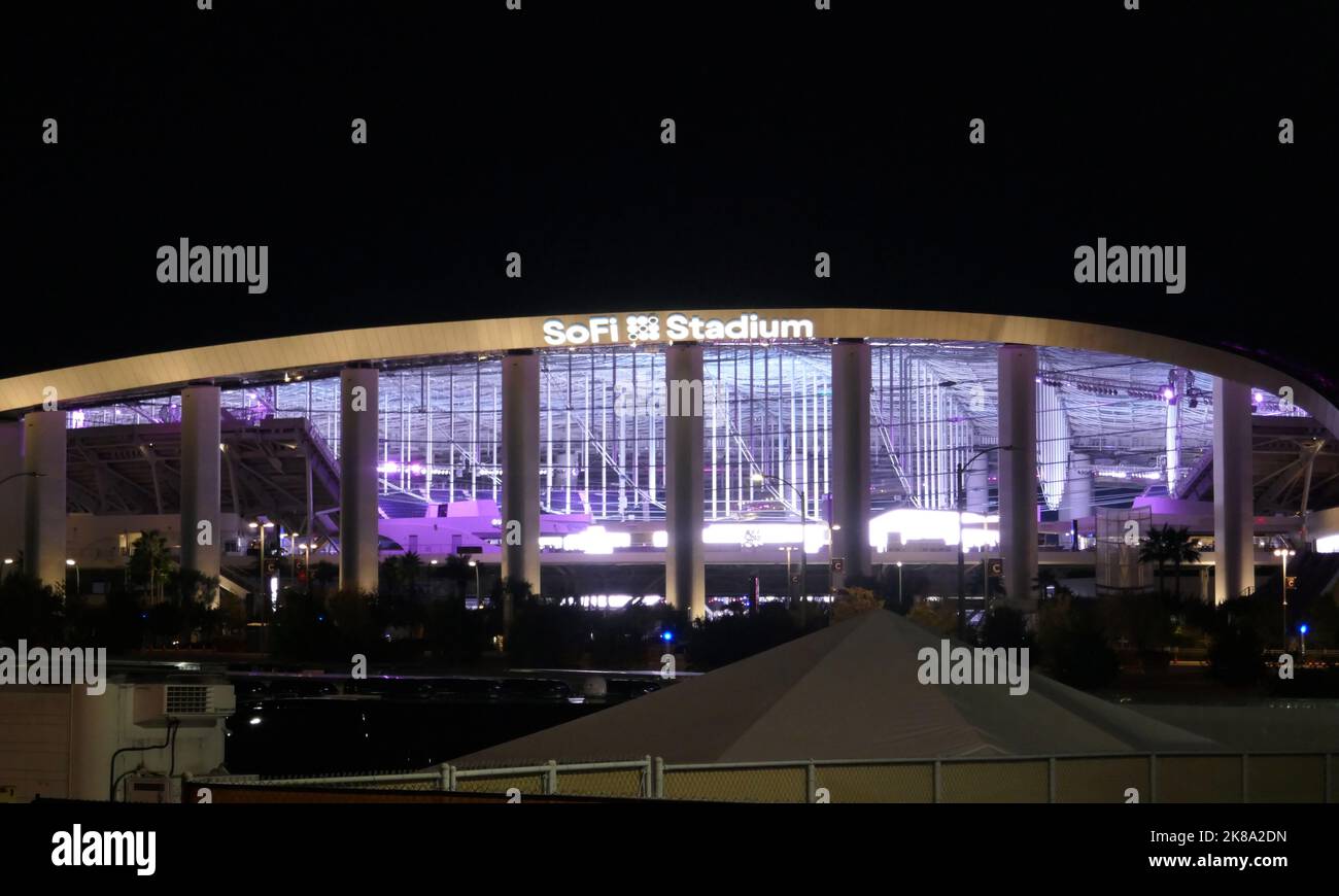Los Angeles, California, USA 19th October 2022 Sofi Steadium View from ...