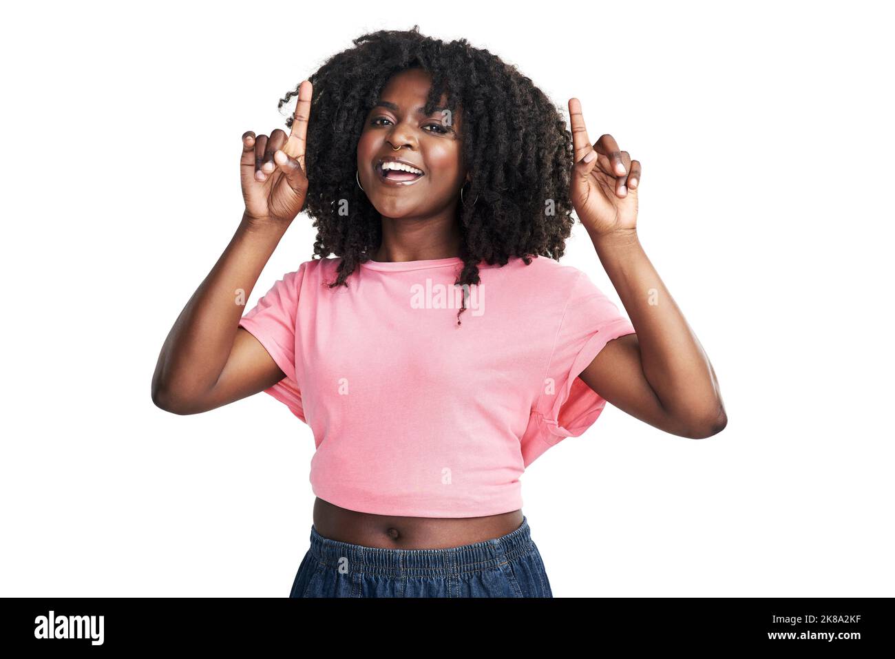 Lets put your name in lights. Studio shot of an attractive young woman ...