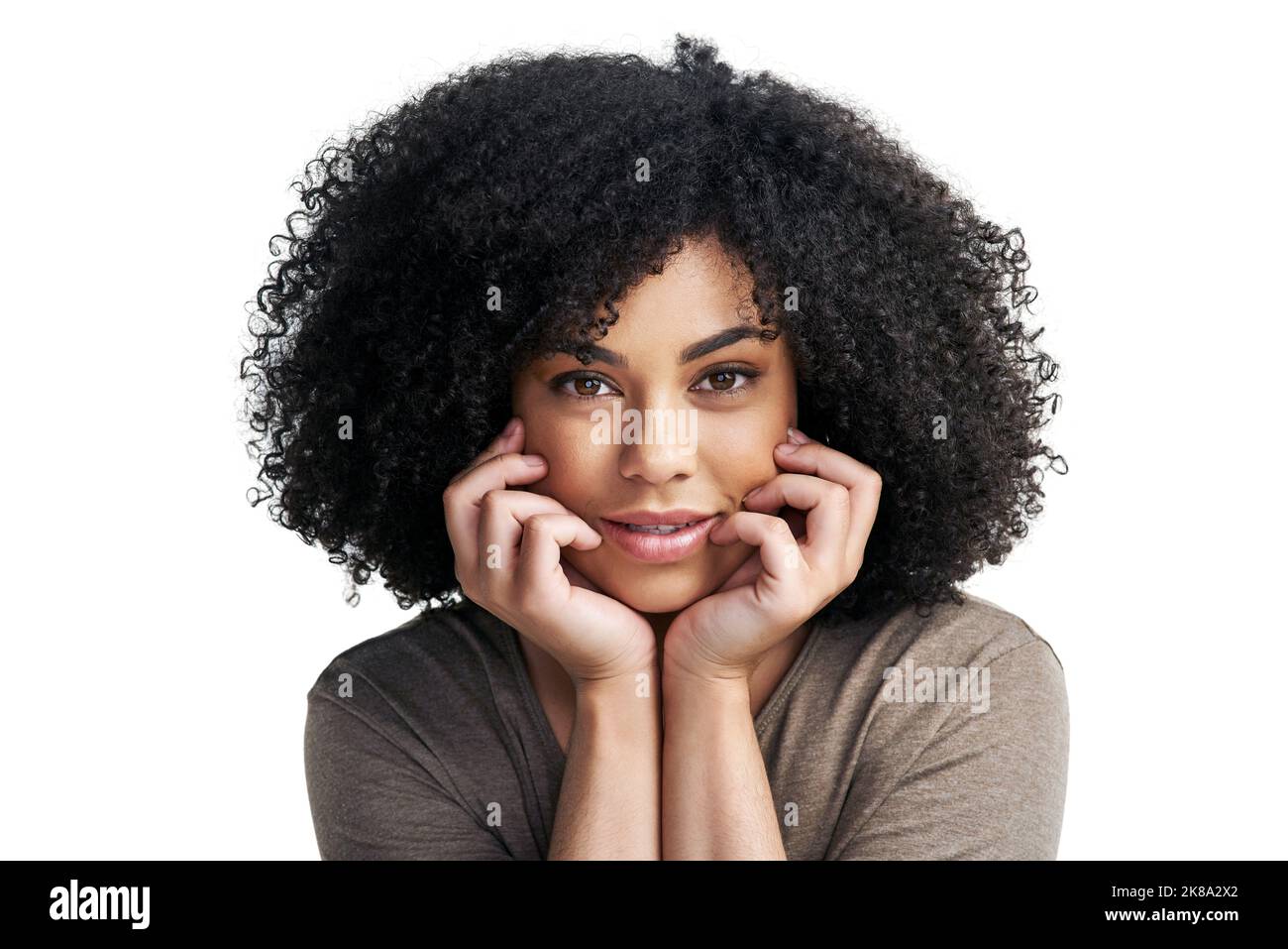 Stay authentic, it makes you beautiful. Studio portrait of an ...