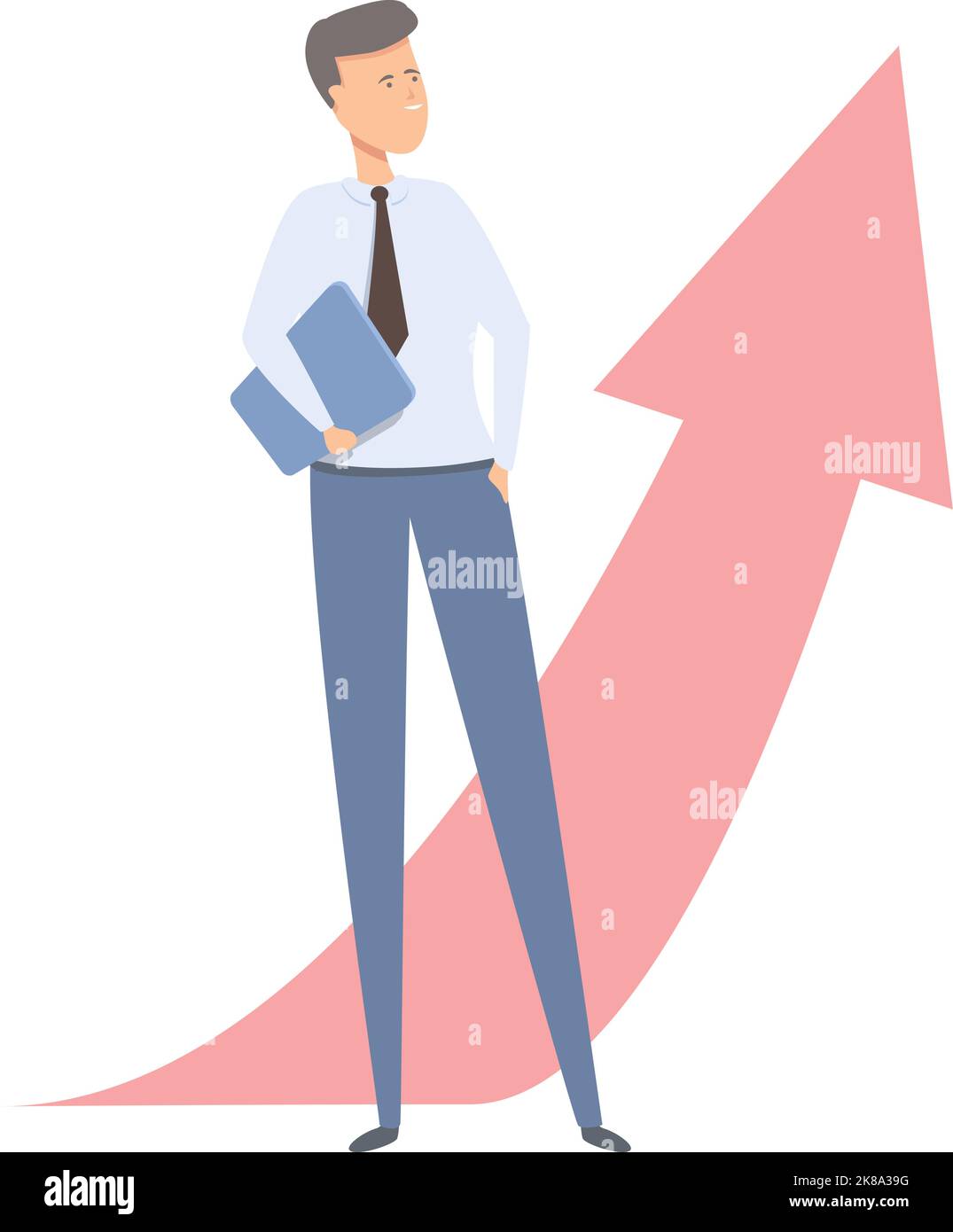 Rise performance icon cartoon vector. Cost indicator. Unit product ...