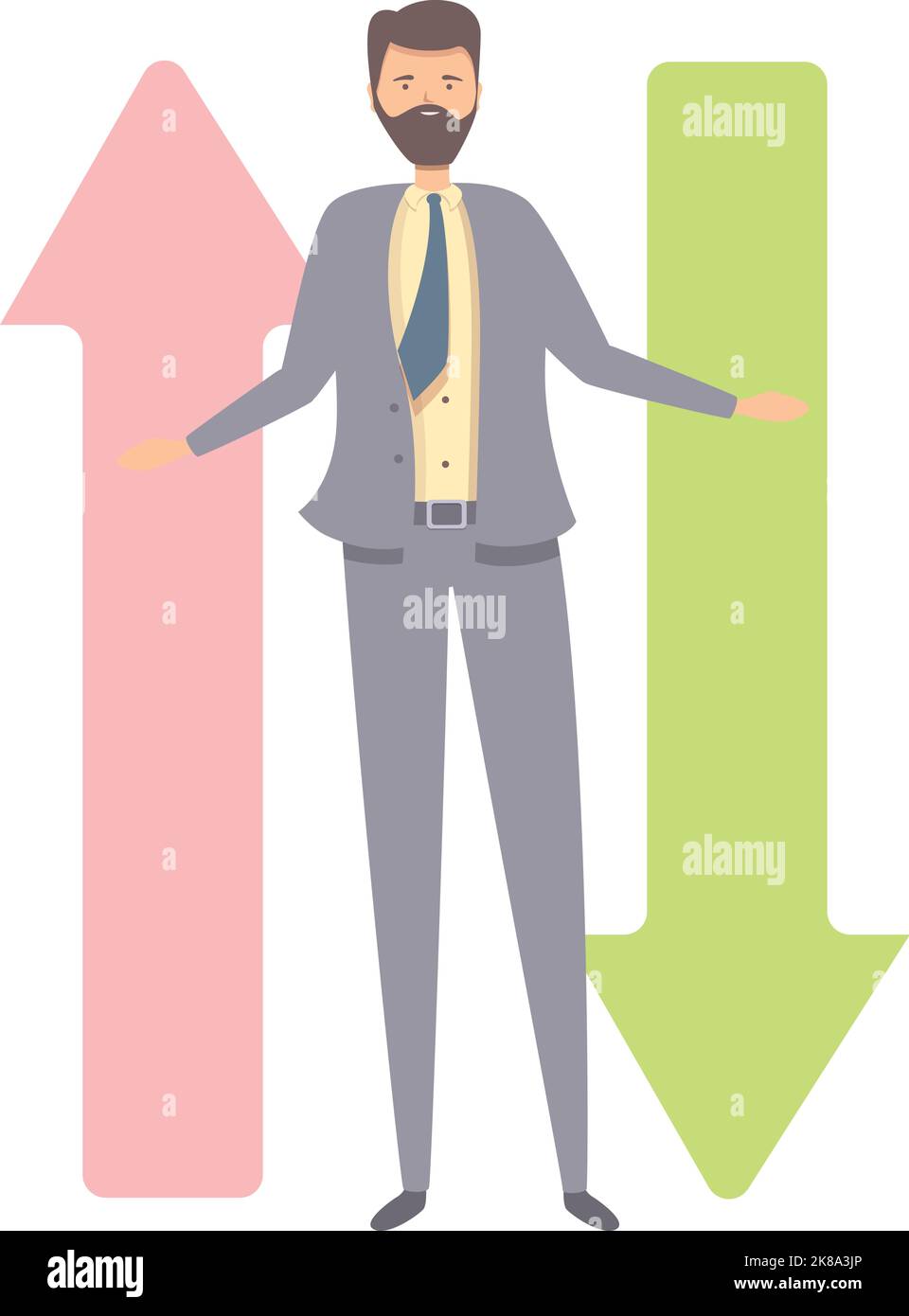 Strategic business icon cartoon vector. Cost quality. Unit time Stock ...