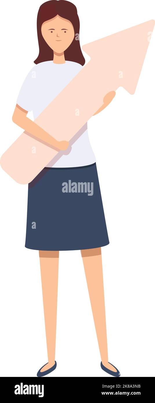 Woman manager business icon cartoon vector. Cost indicator. Product ...