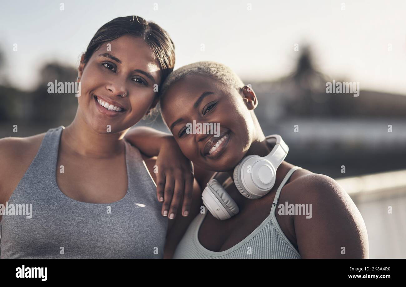 Best friends support each other through everything. two friends out for ...