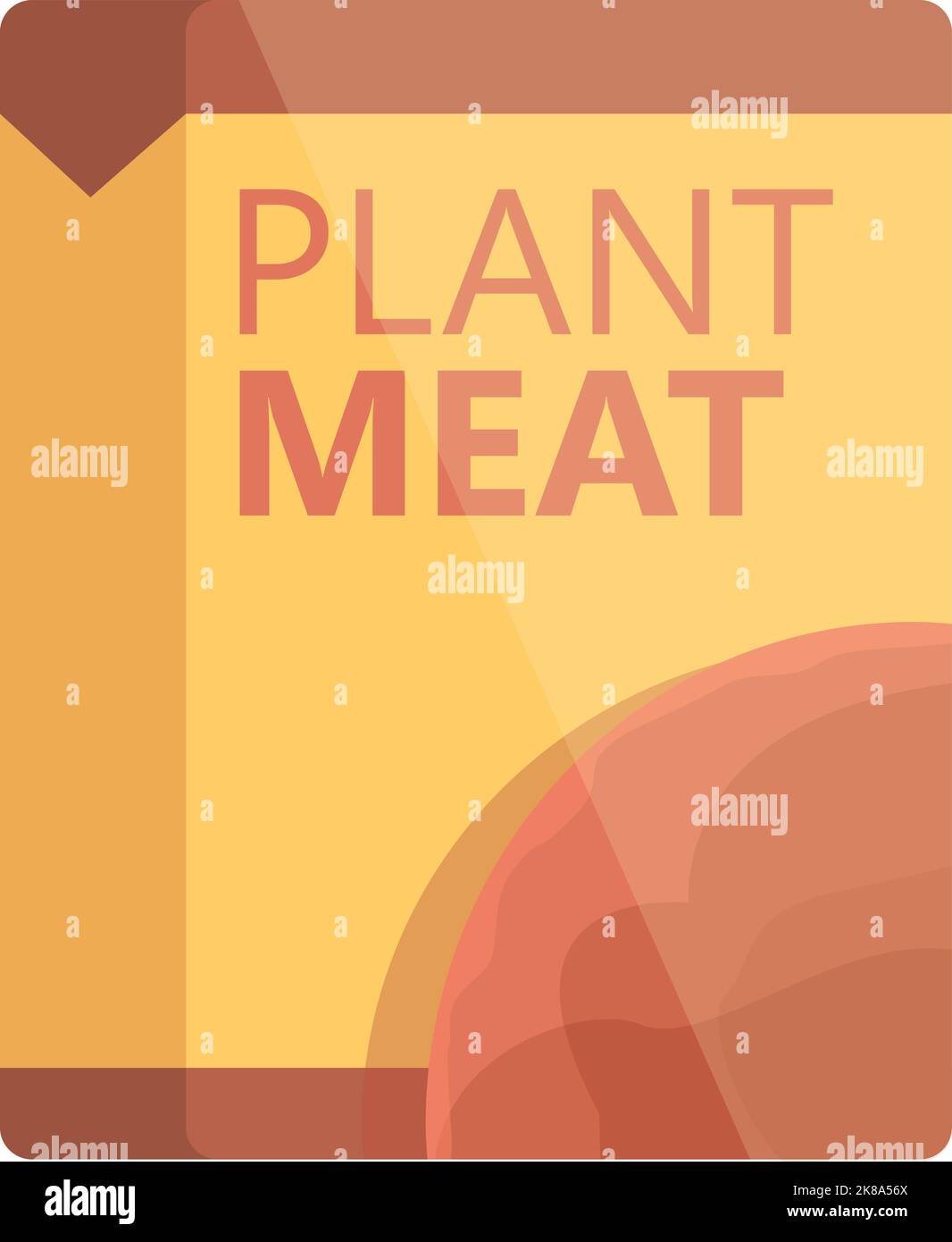 Plant meat pack icon cartoon vector. Syrup meatless. Vegan food Stock ...