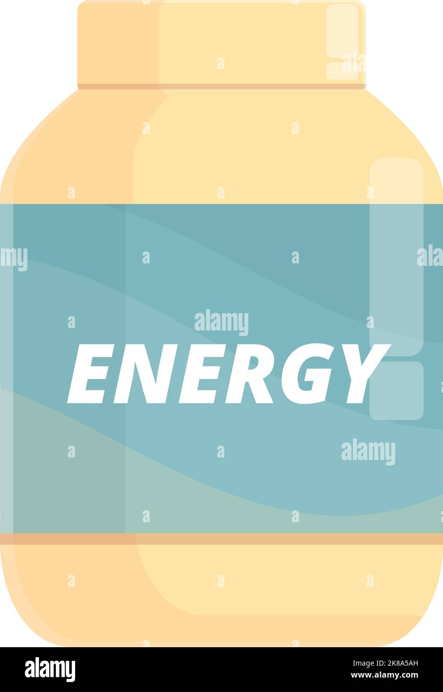 Energy jar protein icon cartoon vector. Food sugar. Vegan milk Stock ...