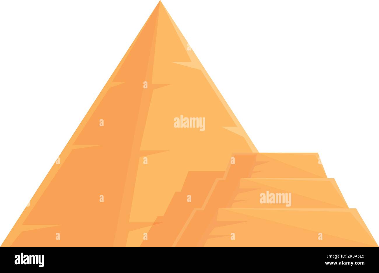 Old pyramid icon cartoon vector. Ancient desert. Cairo sand Stock ...