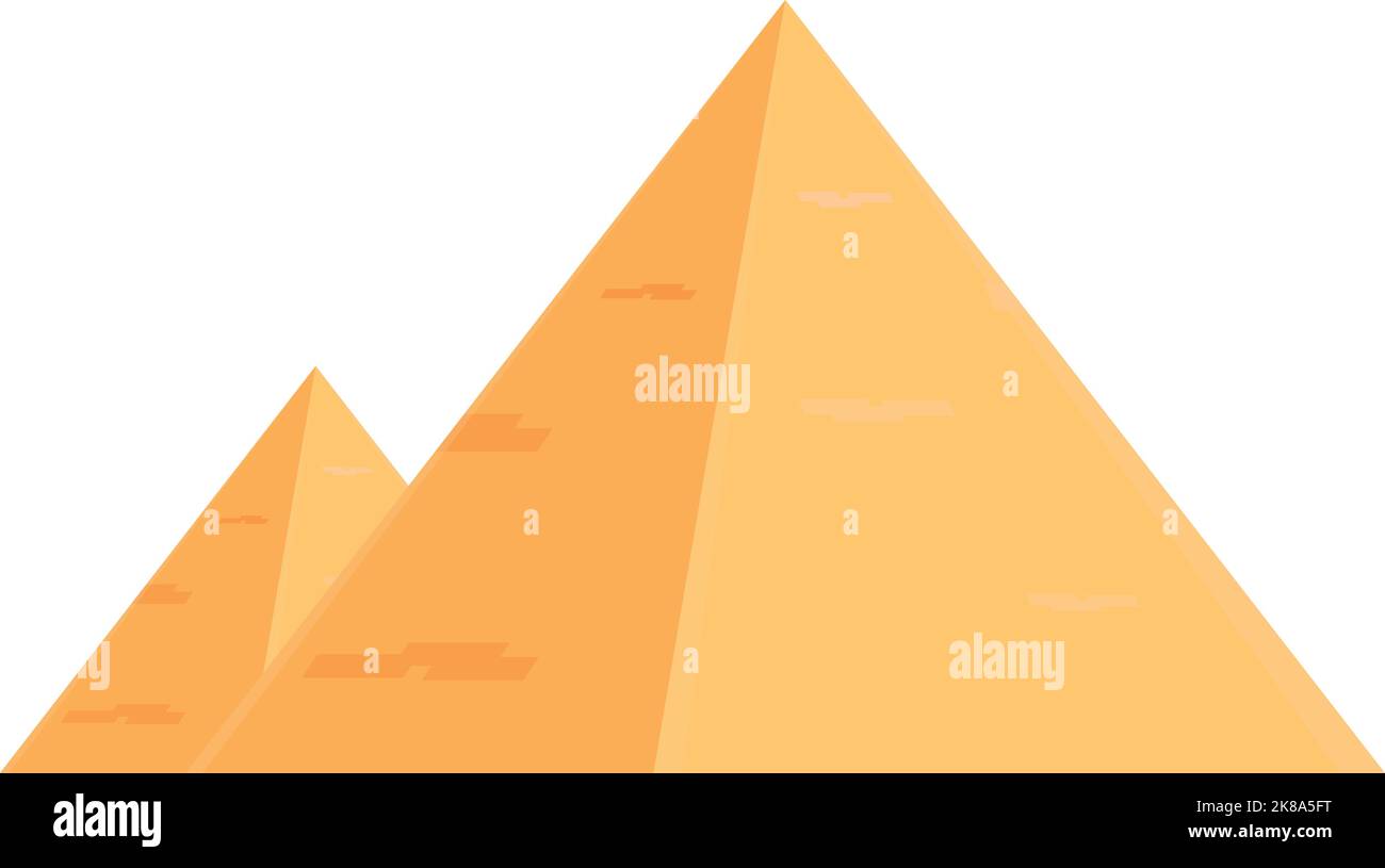 Pyramid ancient icon cartoon vector. Egypt desert. Cairo sand Stock ...