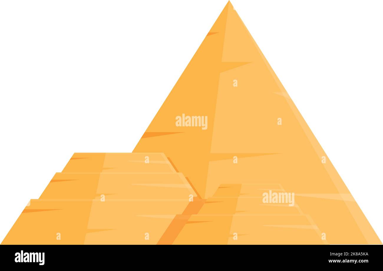 Dune pyramid icon cartoon vector. Egypt desert. Cairo sand Stock Vector ...