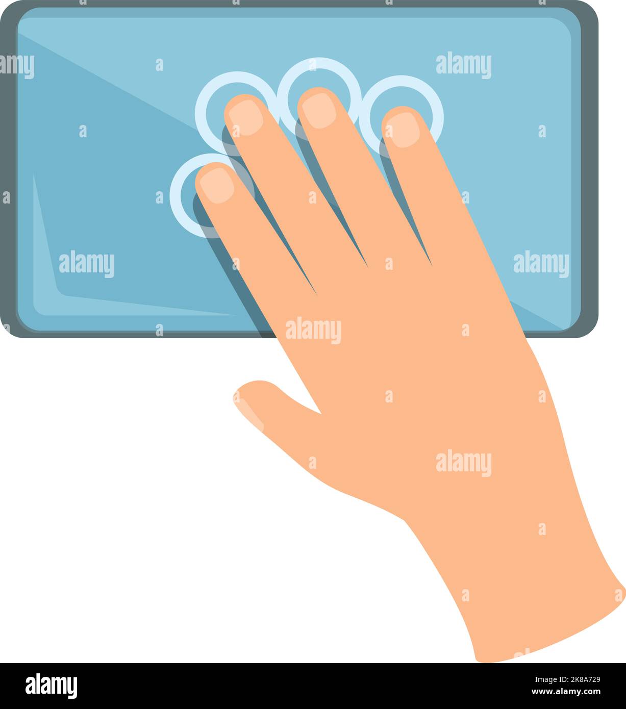 Touch smartphone icon cartoon vector. Phone screen. Hand mobile Stock ...