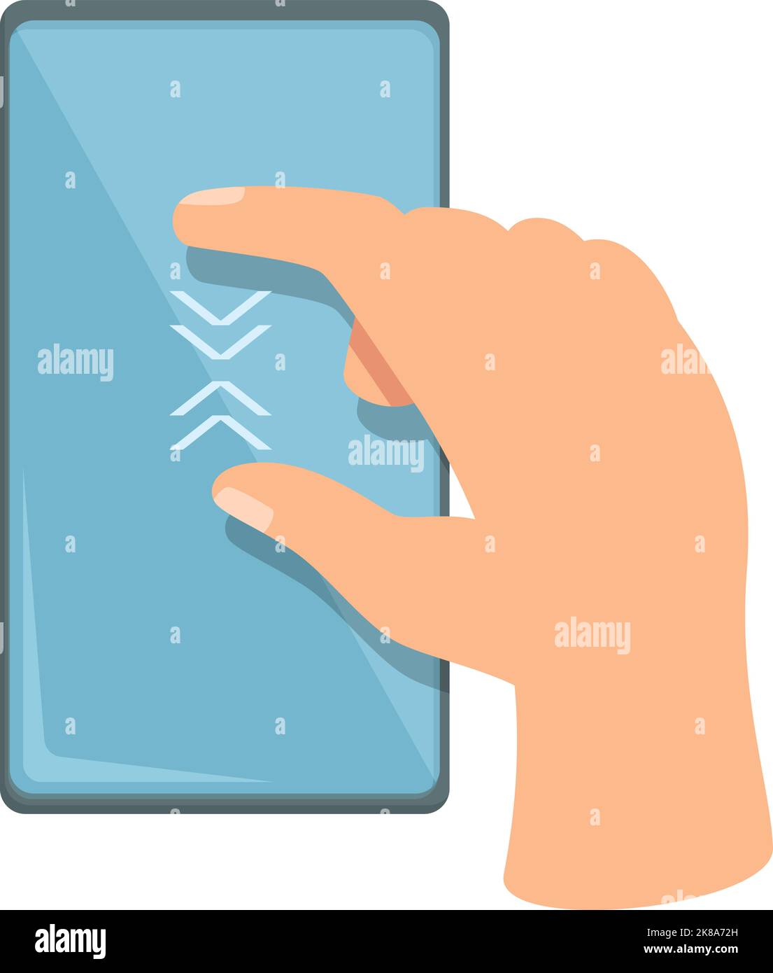 Touch move icon cartoon vector. Phone screen. Smart cellphone Stock ...