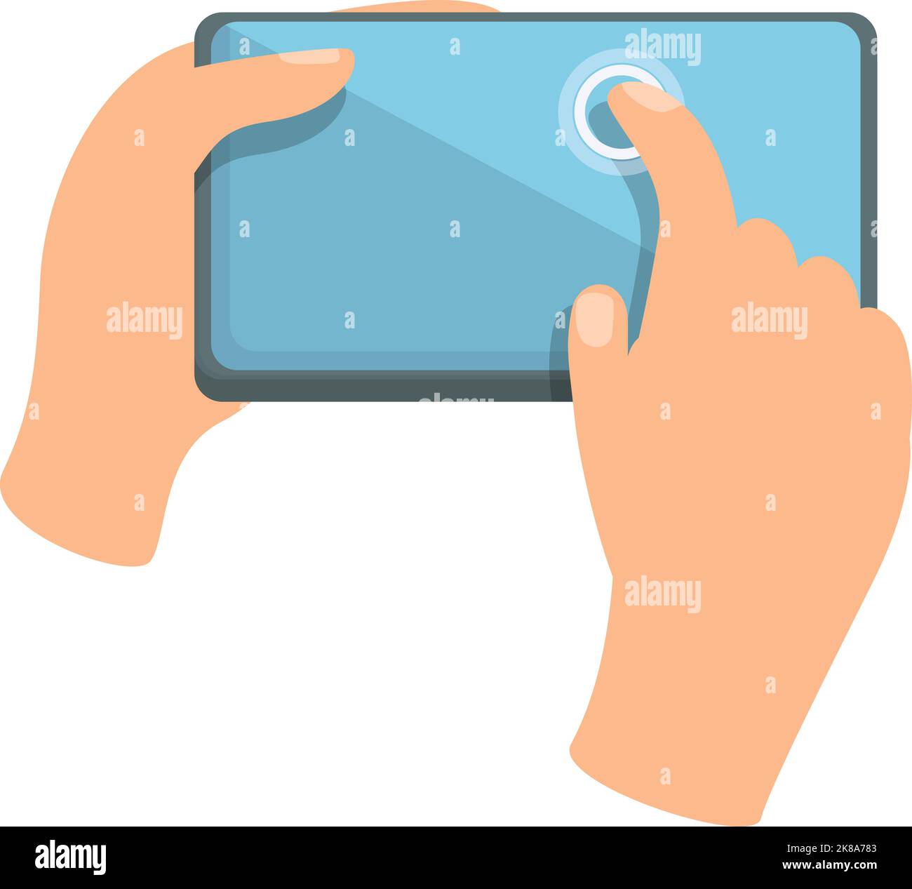 Touch screen icon cartoon vector. Call mobile. Phone smartphone Stock ...