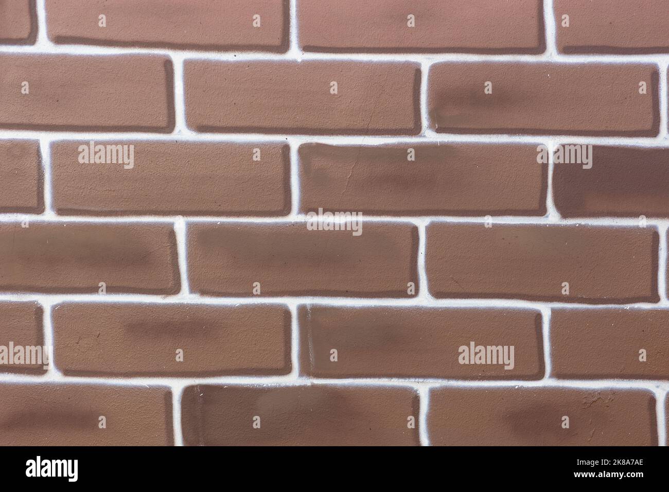 Background of new brick wall. painted brick wall Stock Photo - Alamy