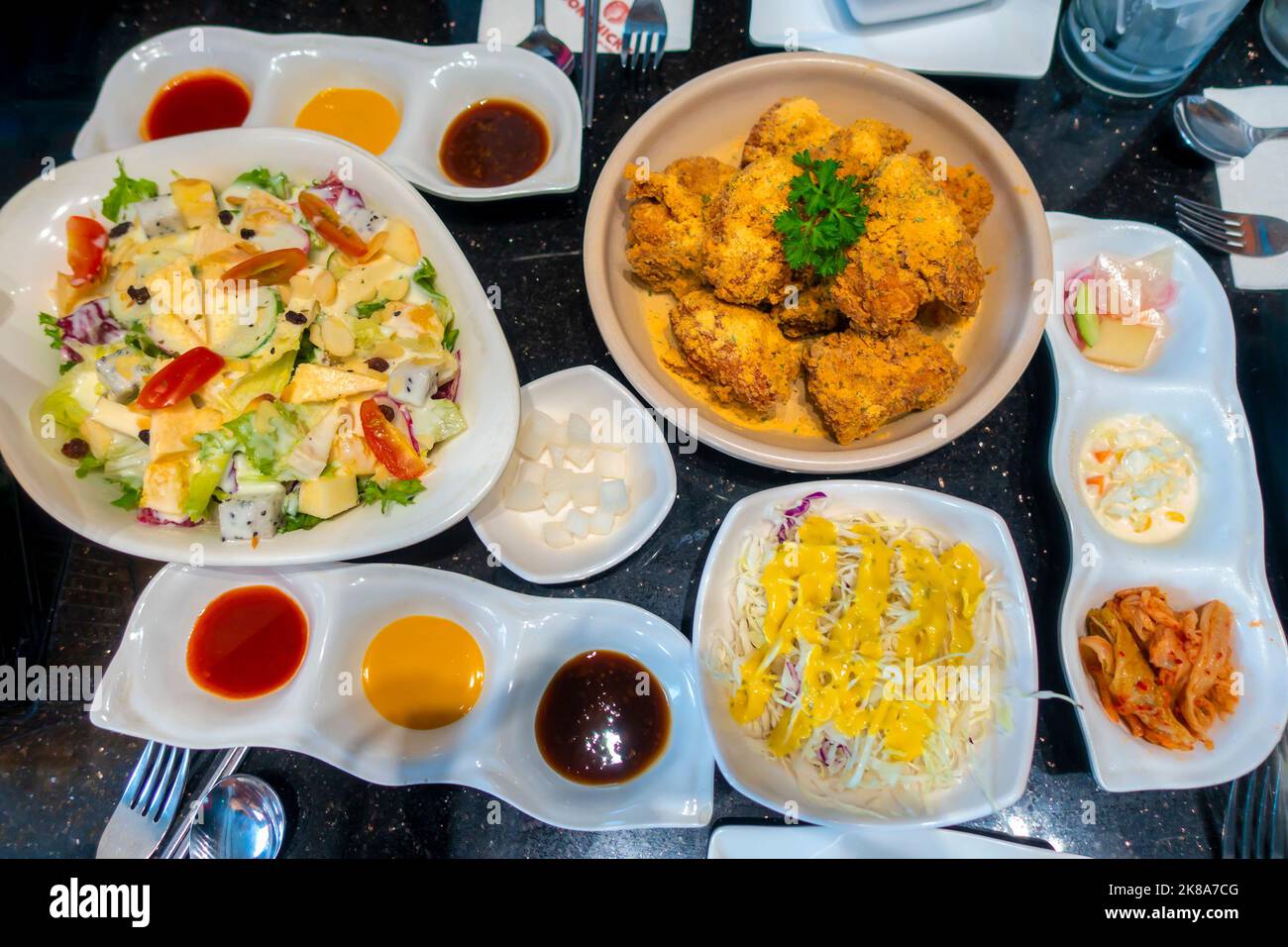 Korean style grilled chicken in Saigon, Vietnam Stock Photo - Alamy