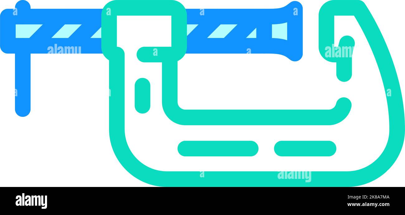 c clamp color icon vector illustration Stock Vector Image & Art - Alamy