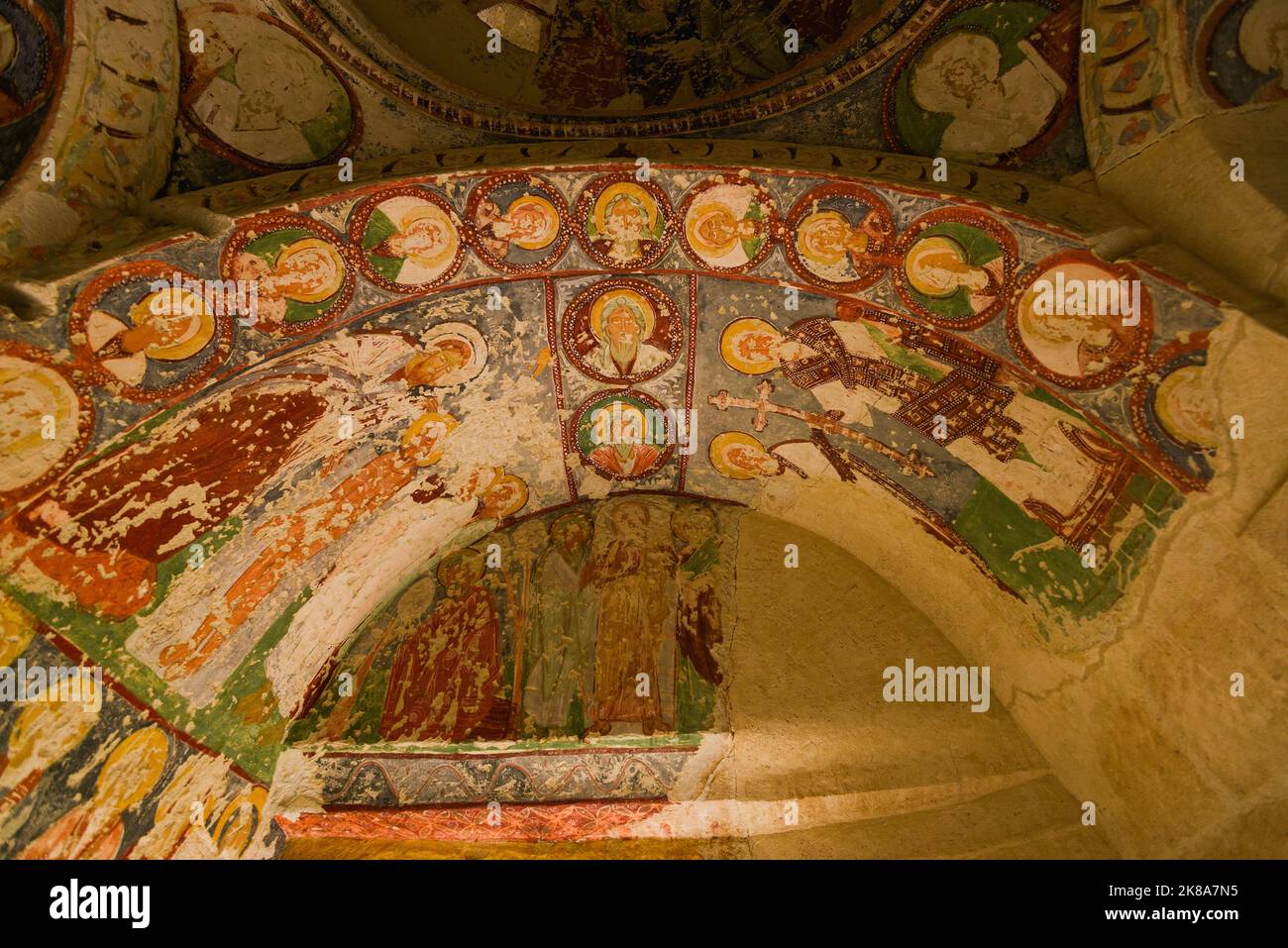 The painting inside El Nazar cave crunch, Cappadocia, Turkey Stock ... The painting inside El Nazar cave crunch, Cappadocia, Turkey Stock ...