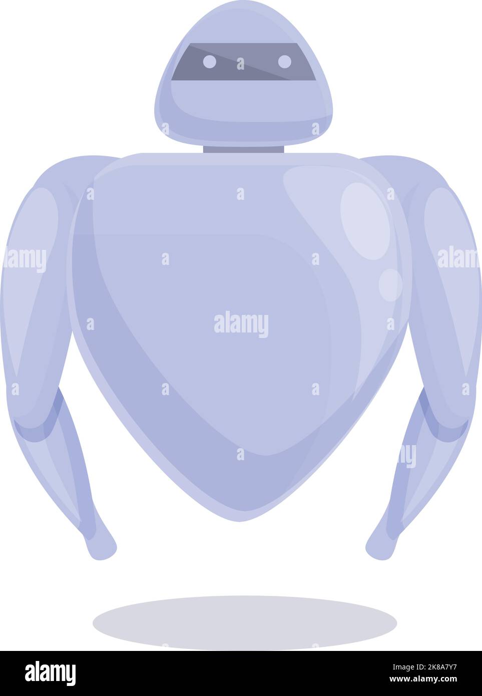 Robot technology icon cartoon vector. Cute mascot. Child android Stock ...