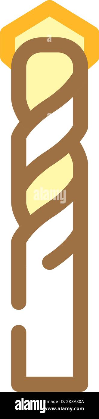 masonry drill bit color icon vector illustration Stock Vector Image ...