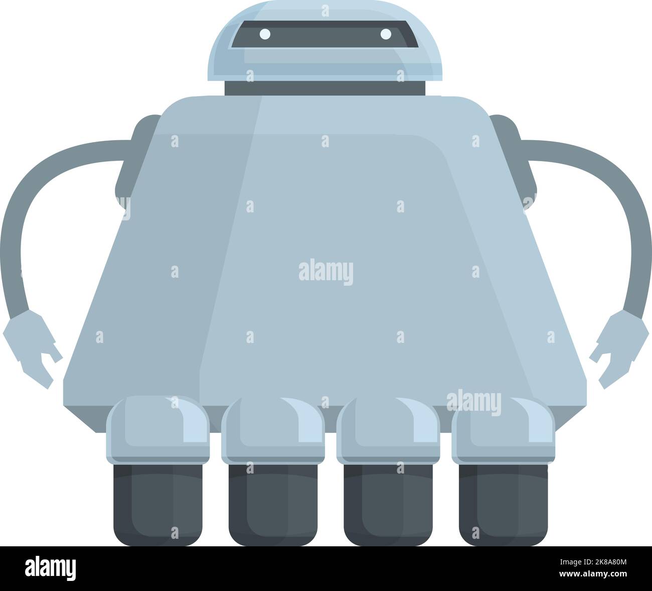 Android robot icon cartoon vector. Cute character. Toy future Stock ...