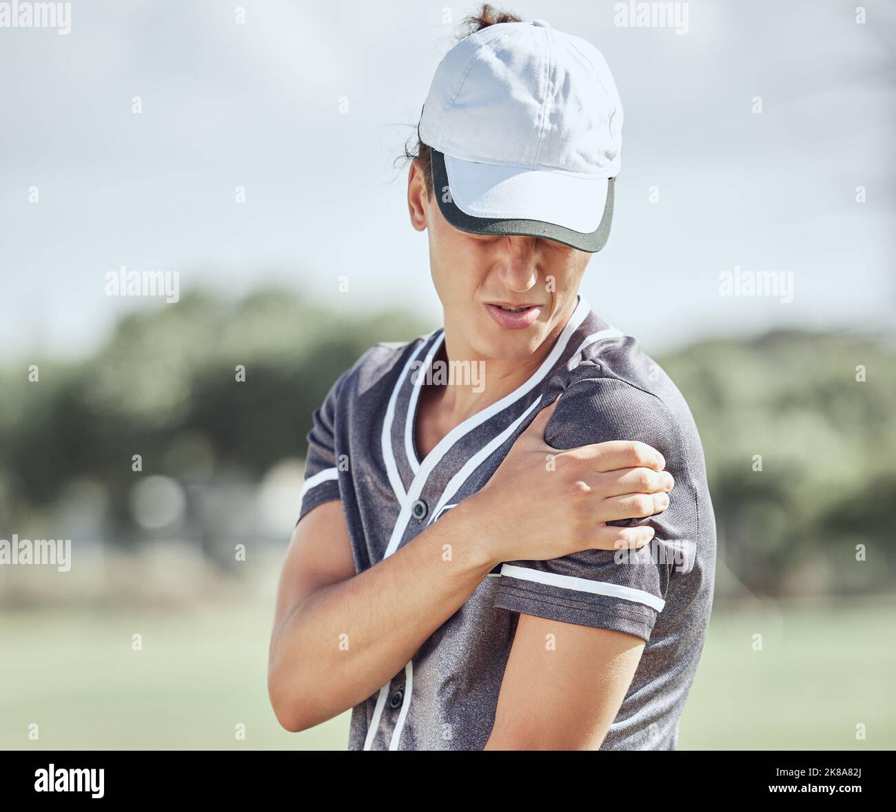 Athlete woman, arm injury and pain during fitness exercise or sports ...