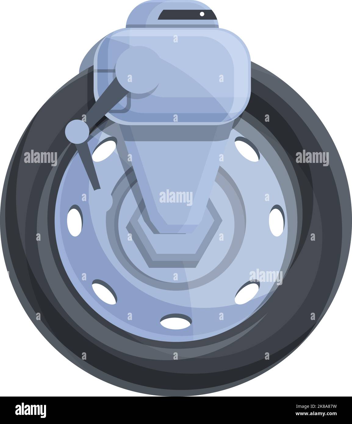 Modern robot icon cartoon vector. Cute toy. Computer science Stock ...