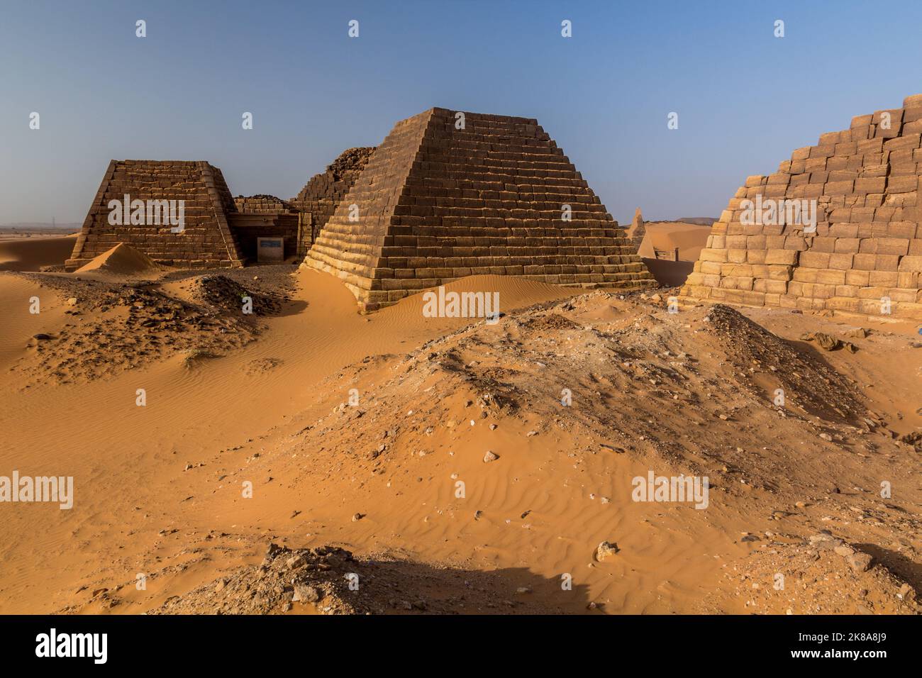 Pyramids of Meroe in Sudan Stock Photo - Alamy