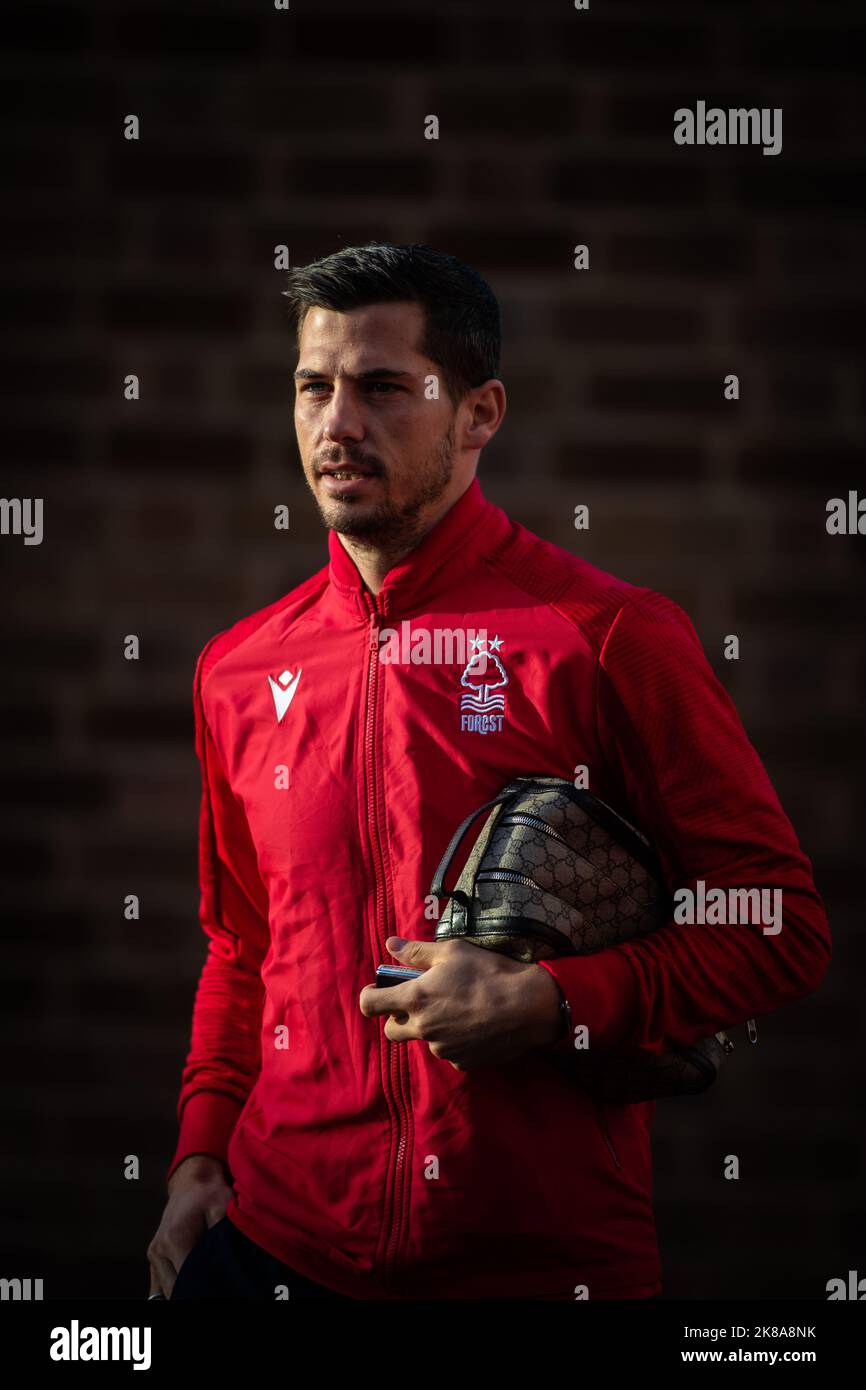 Nottingham, UK. 22nd Oct, 2022. Remo Freuler #23 of Nottingham Forest ...