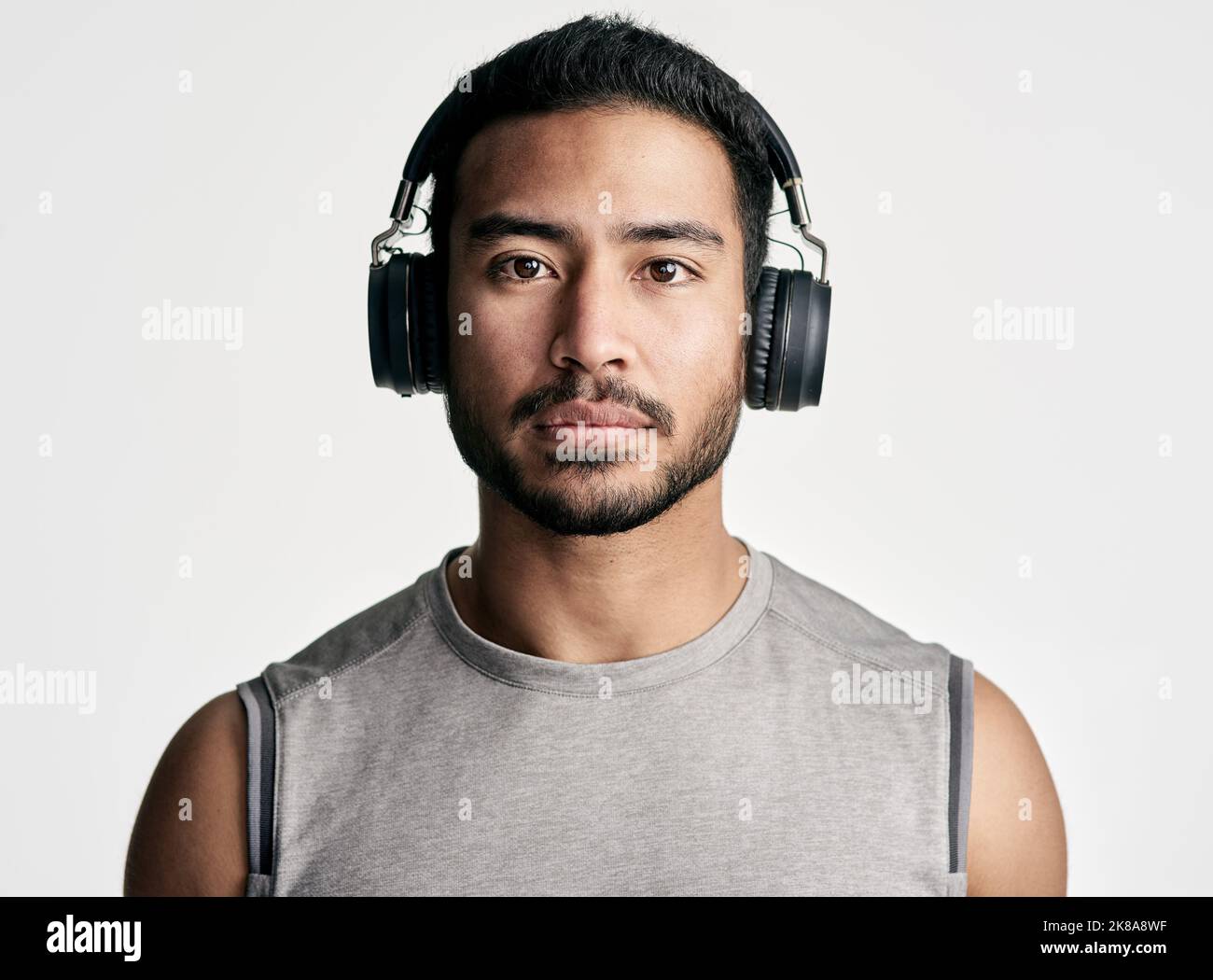 I can and I will - watch me. Studio portrait of a sporty young man ...