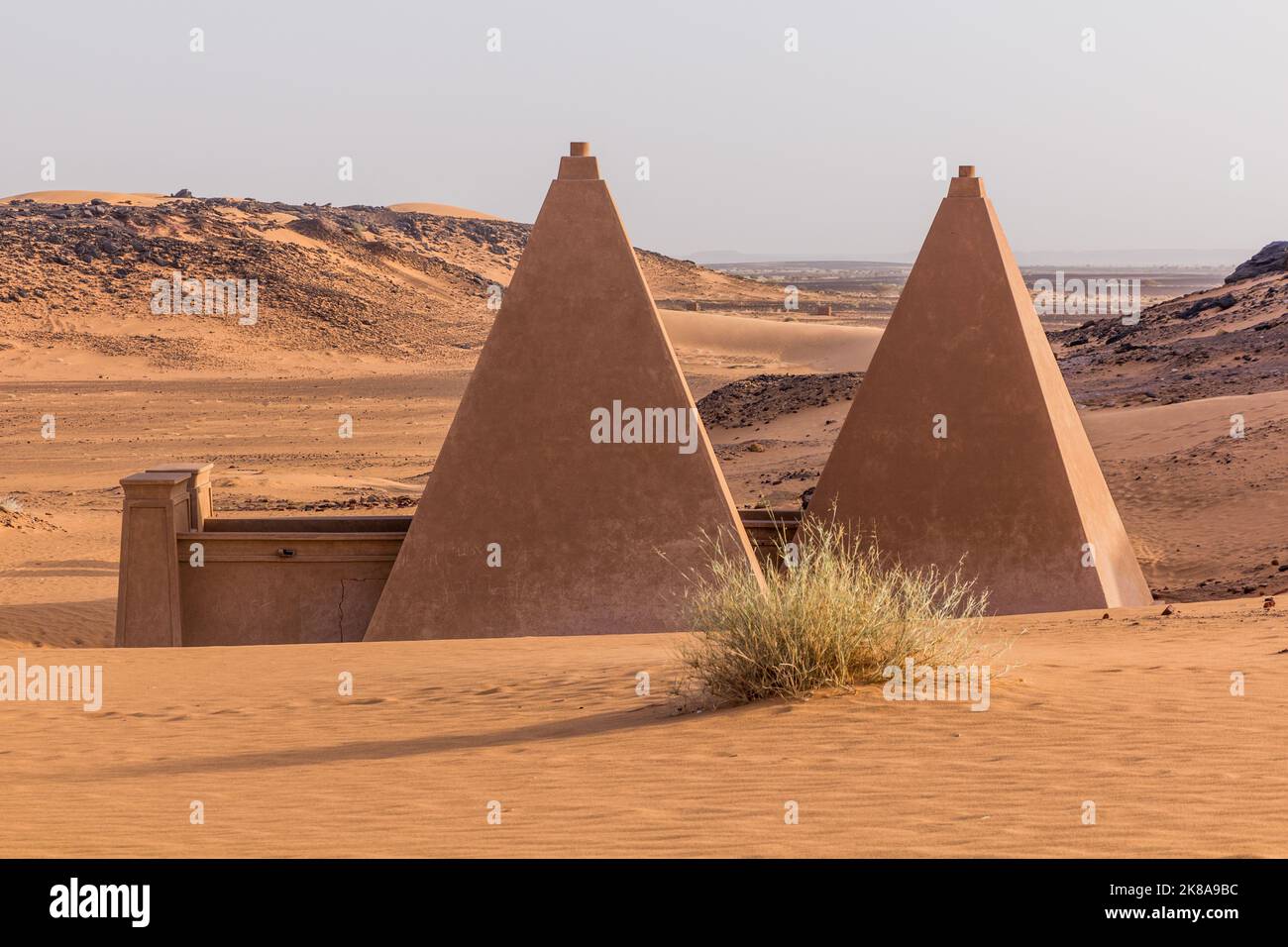 View of Meroe pyramids, Sudan Stock Photo - Alamy