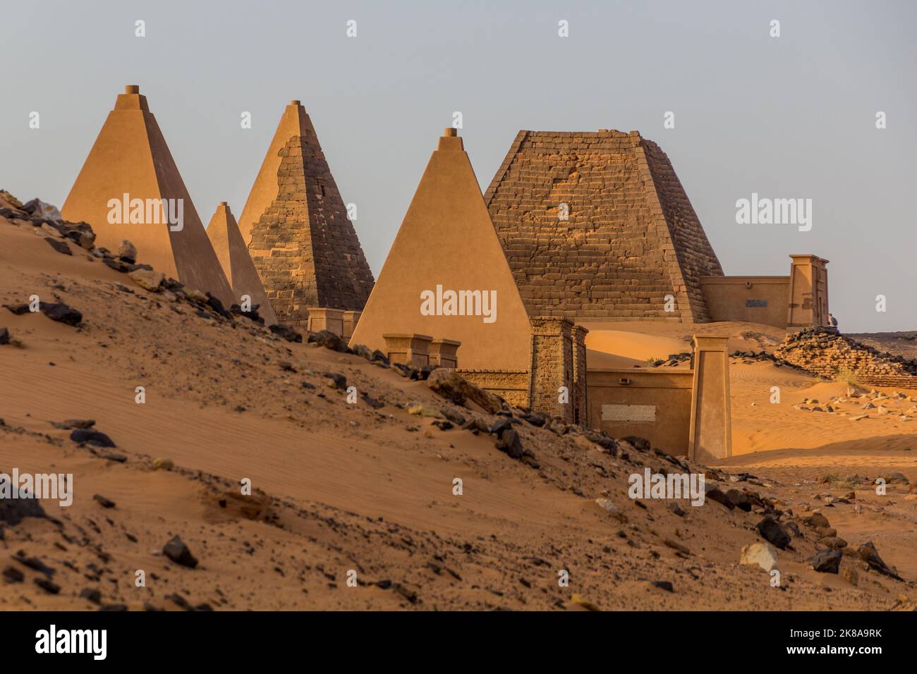 View of Meroe pyramids, Sudan Stock Photo - Alamy