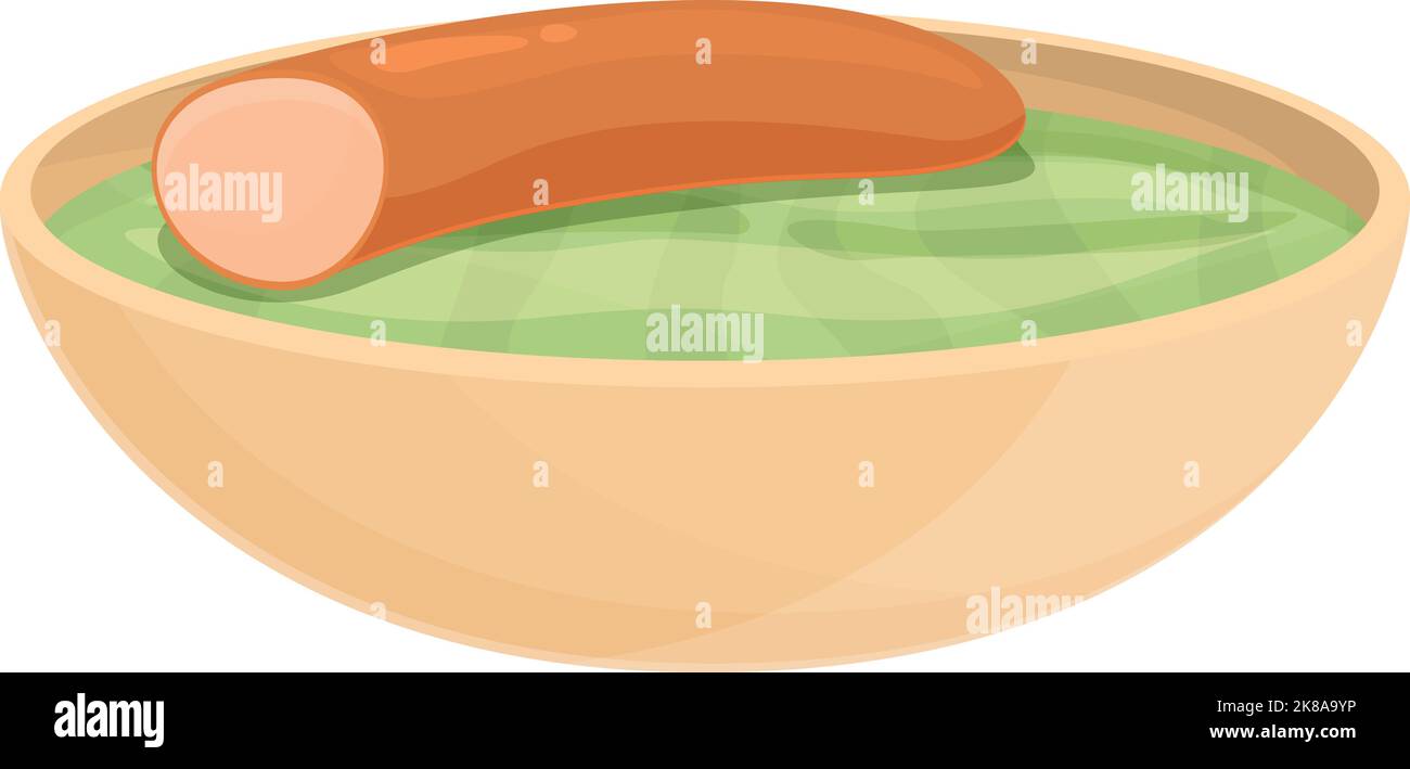 Dutch cuisine soup icon cartoon vector. Food board. Old pot Stock ...