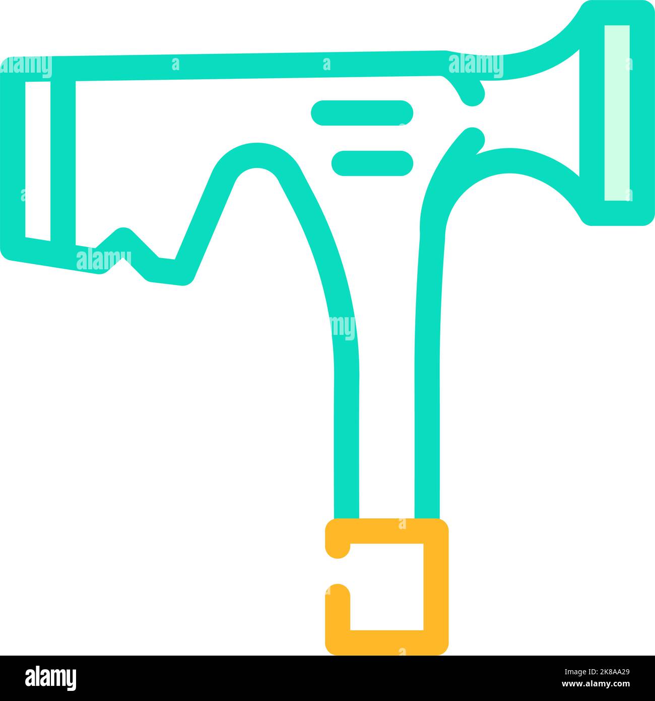 drywall hammer color icon vector illustration Stock Vector Image & Art ...