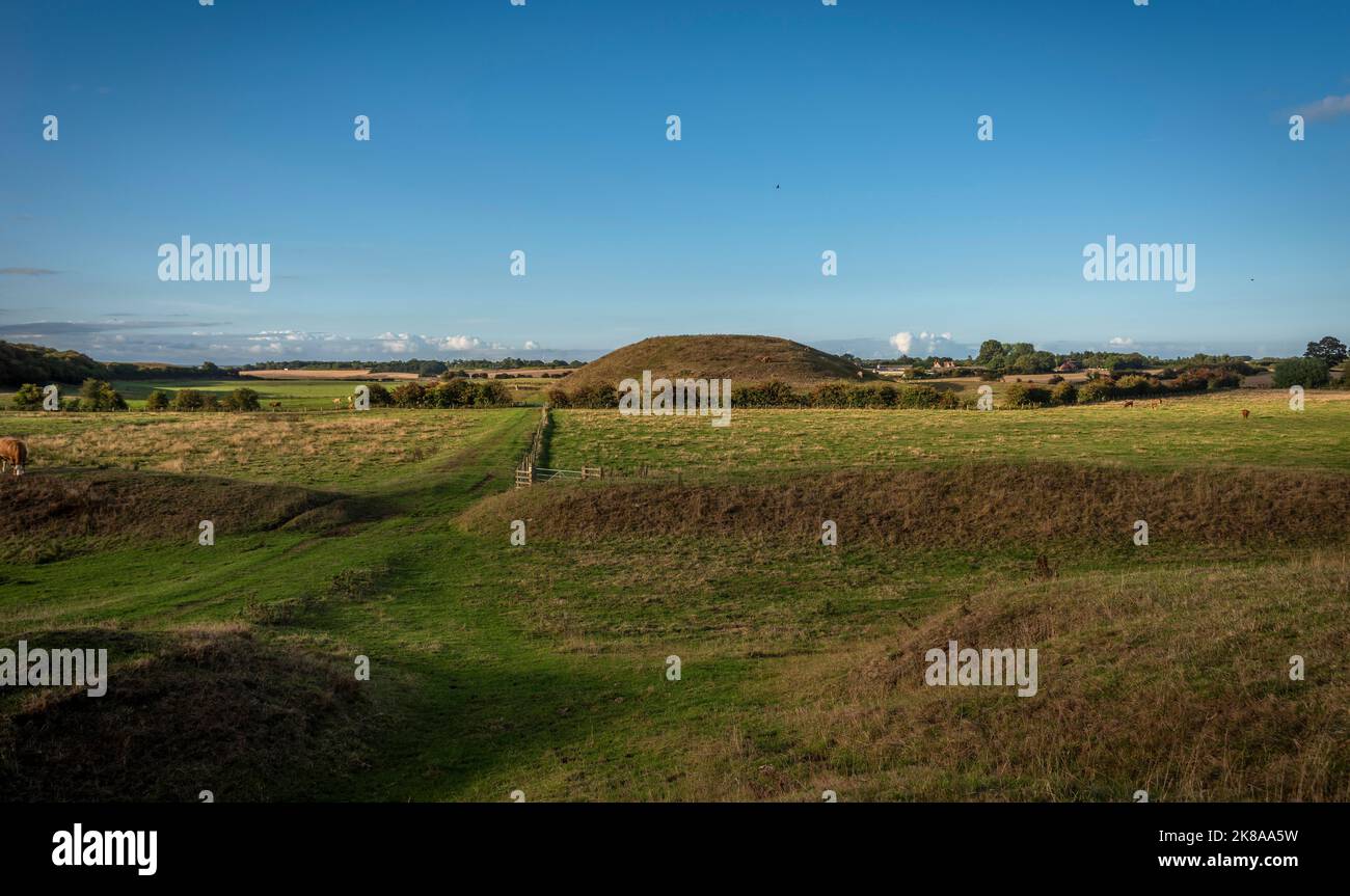 The ruins of Skipsea Castle in East Yorkshire, UK Stock Photo - Alamy
