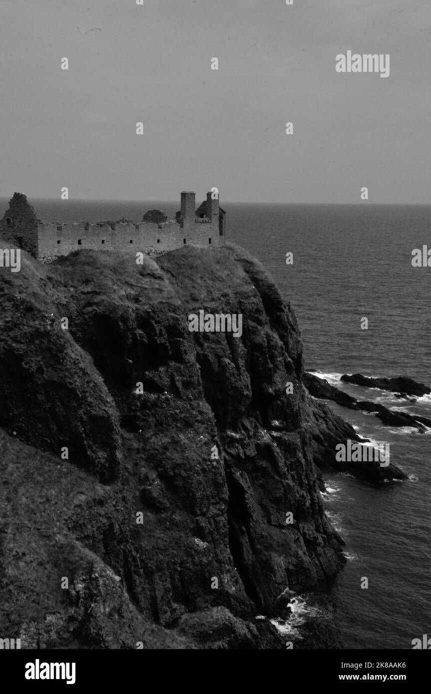 Die Ruine von Dunnottar Castle bei Stonehaven an der schottischen ...