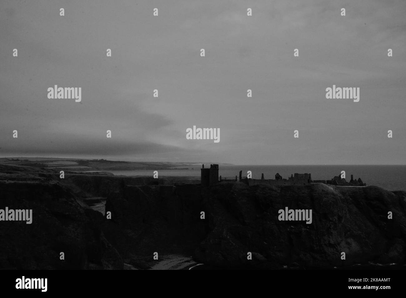 Die Ruine von Dunnottar Castle bei Stonehaven an der schottischen ...