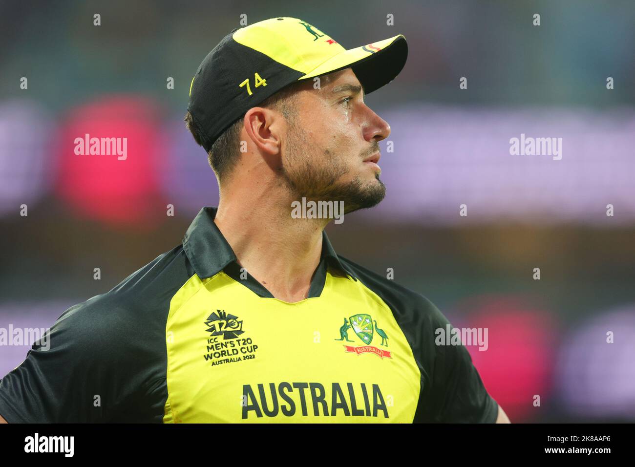 Sydney, Australia. 22nd Oct, 2022. Marcus Stoinis of Australia looks on ...