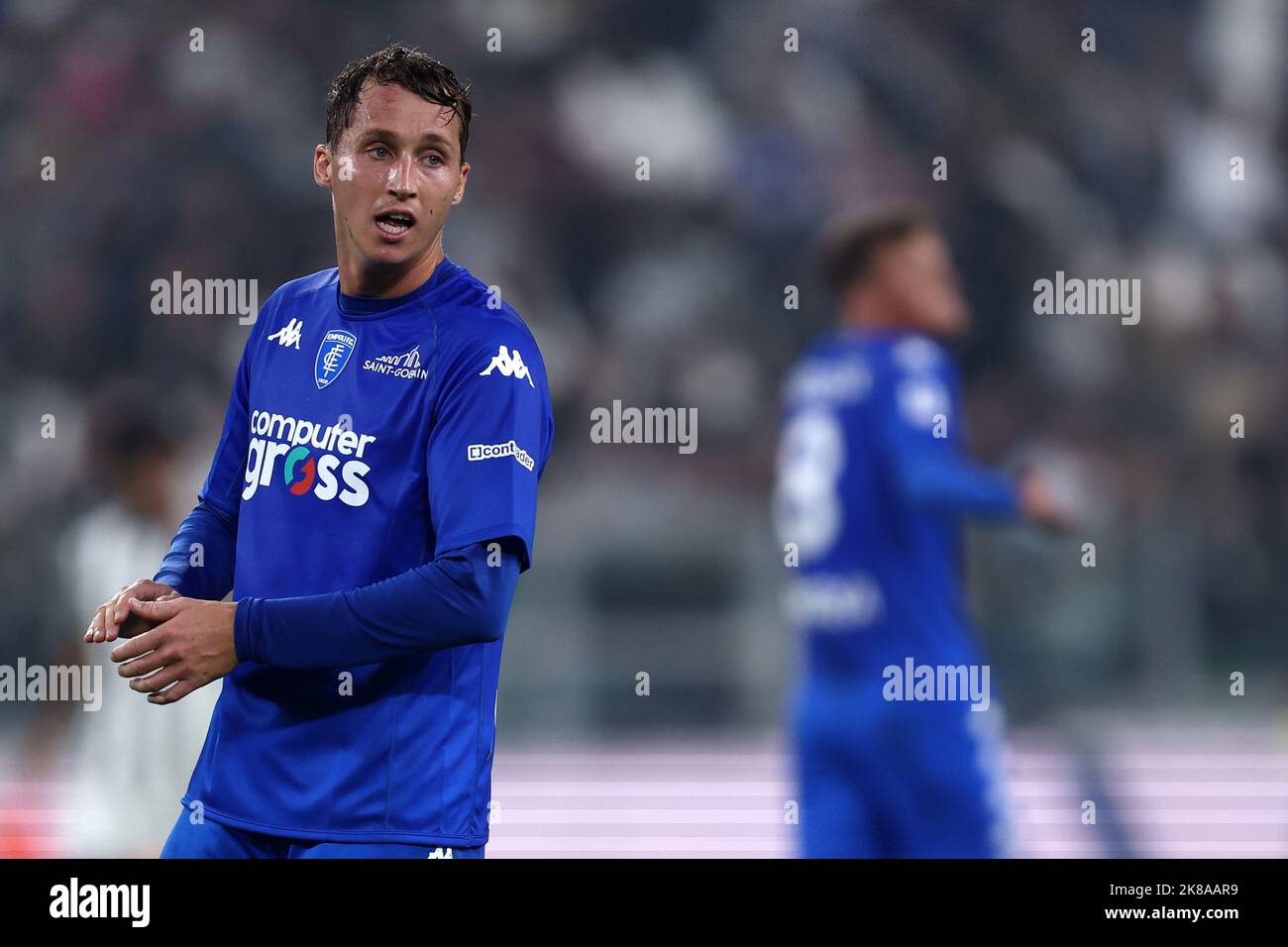 Turin, Italy. 21st Oct 2022. Nicolas Haas of Empoli Fc looks on during ...