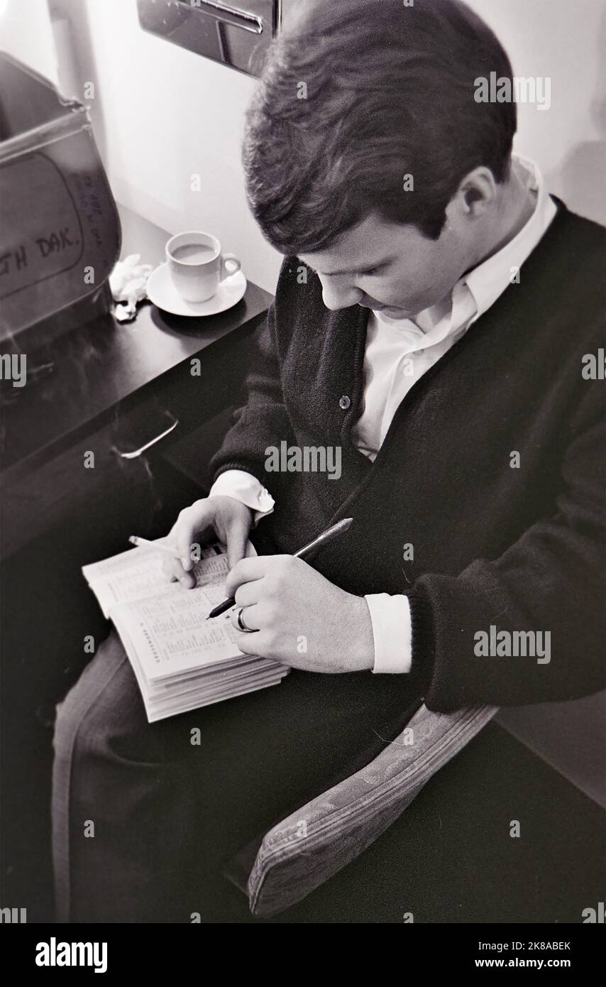 BOBBY VEE American pop singer in March 1965. Photo: Tony Gale Stock ...