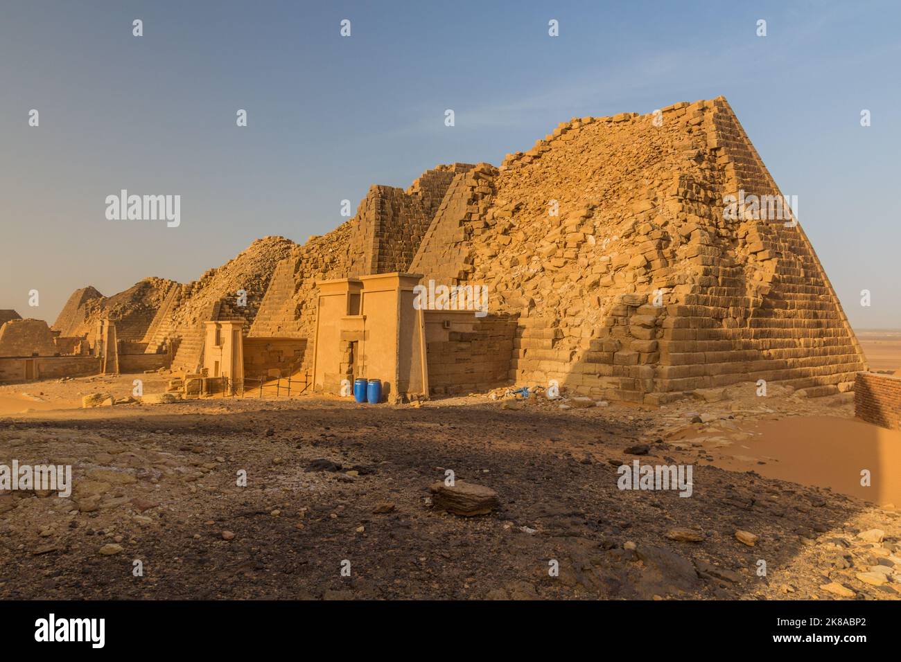 View of Meroe pyramids in Sudan Stock Photo - Alamy