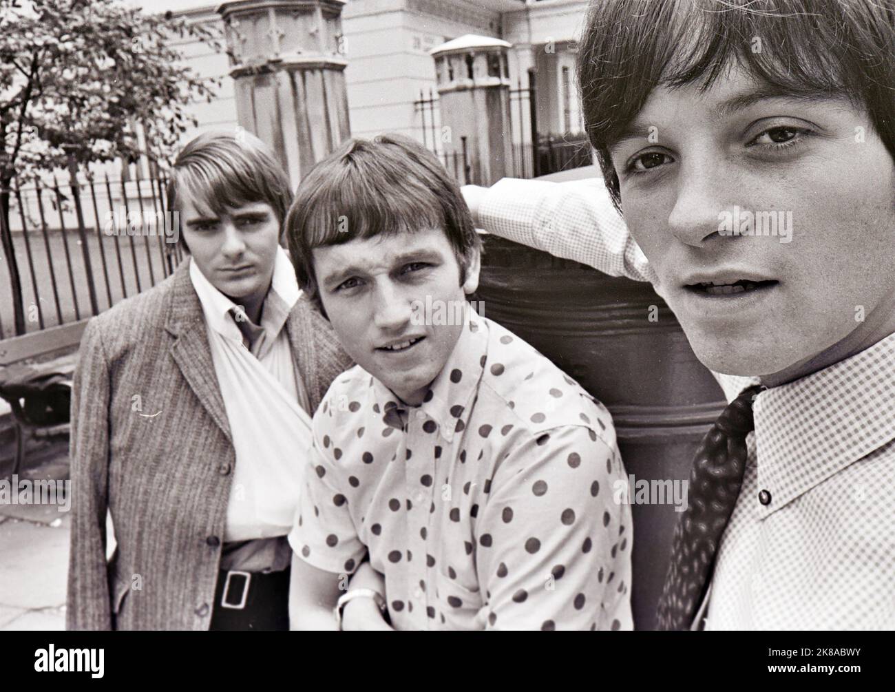 THE MINDBENDERS UK pop group in August 1966. From left: Bonb Lang, Rick ...