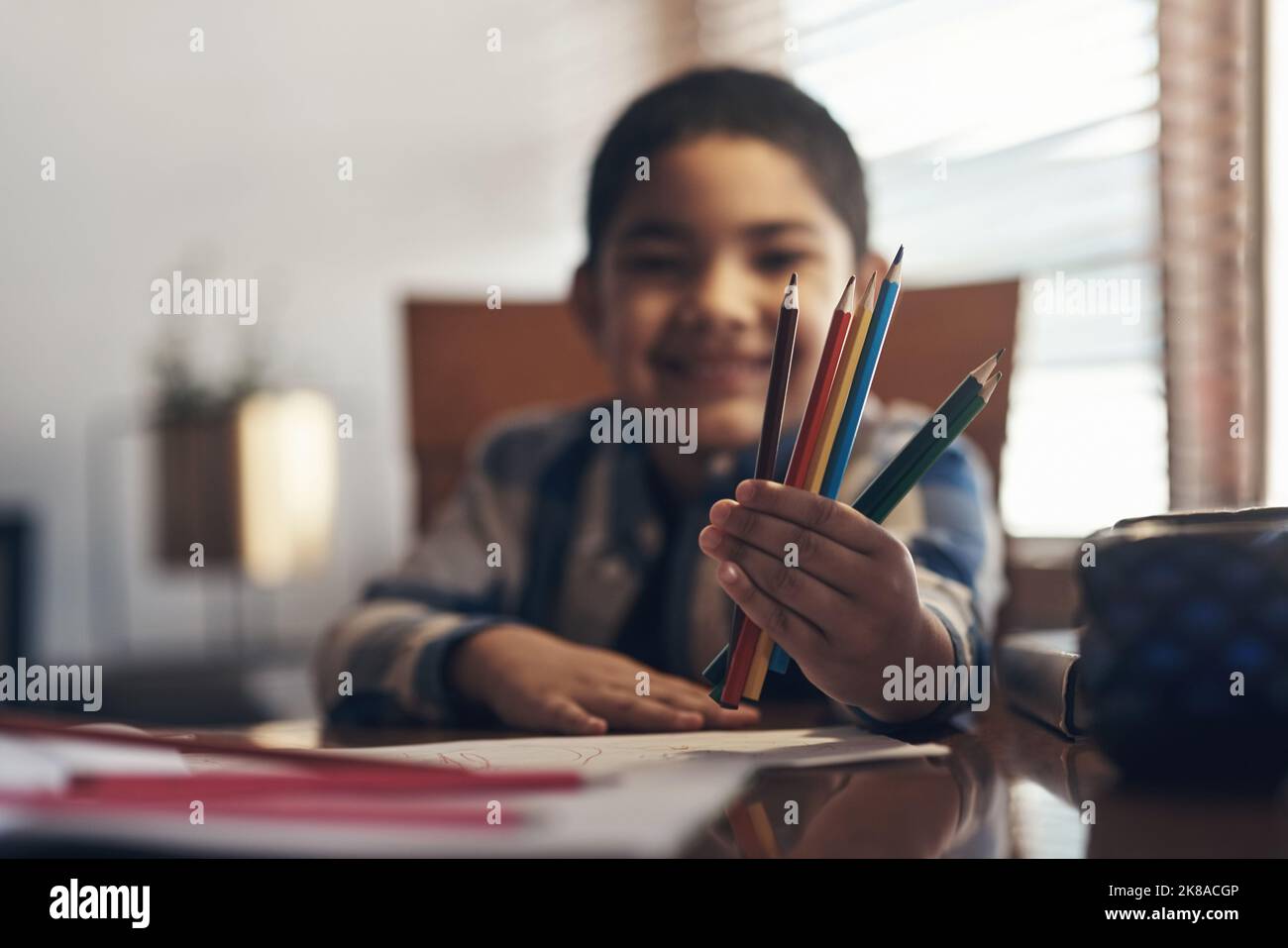 The more we learn, the more colourful our lives. an adorable little boy ...