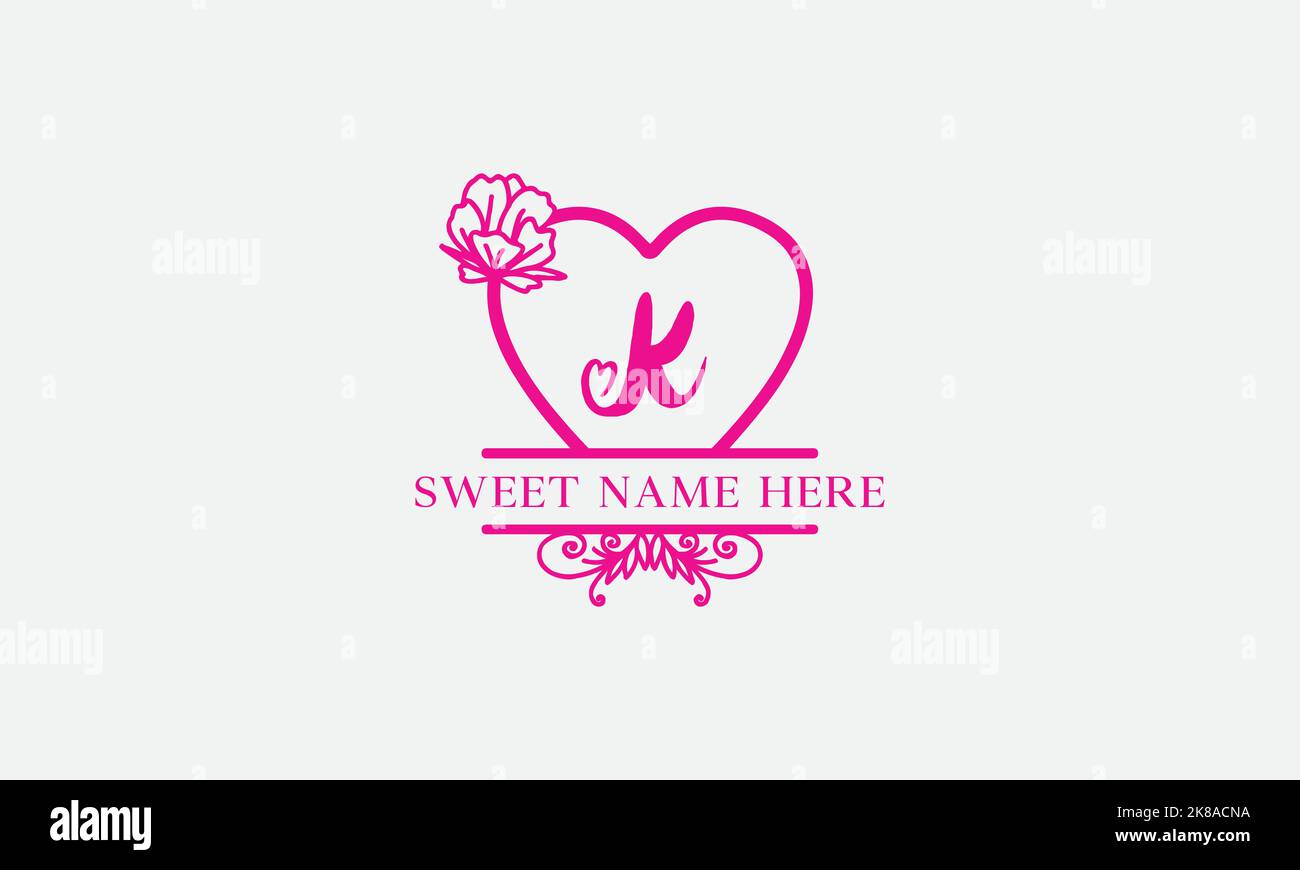 Best heart monogram hi-res stock photography and images - Alamy