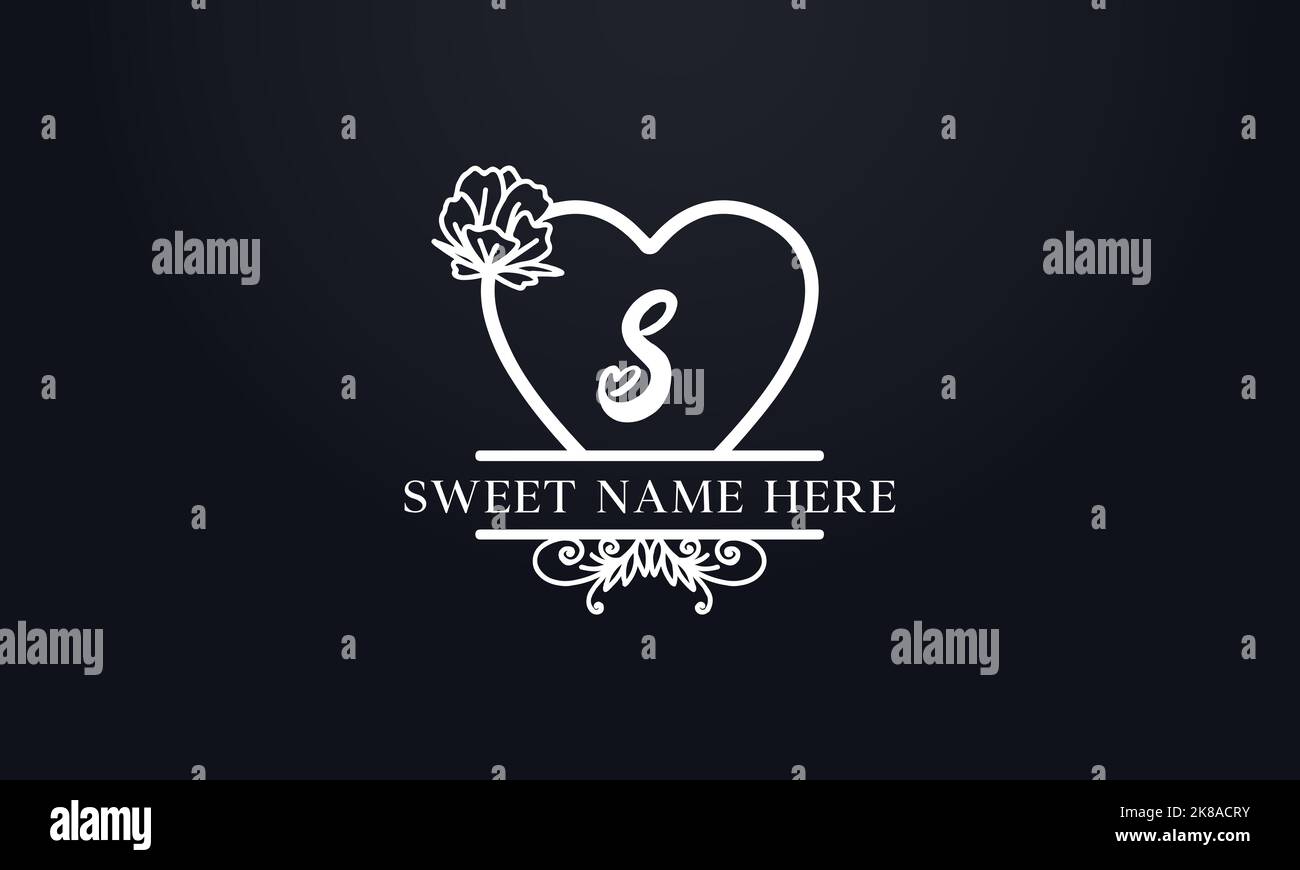 Love logo sign letters with name and valentines day and dating logo ...