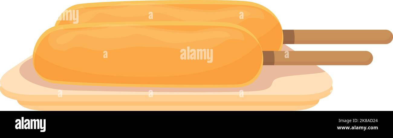 Orange popsicle icon cartoon vector. Australian food. Dish menu Stock ...