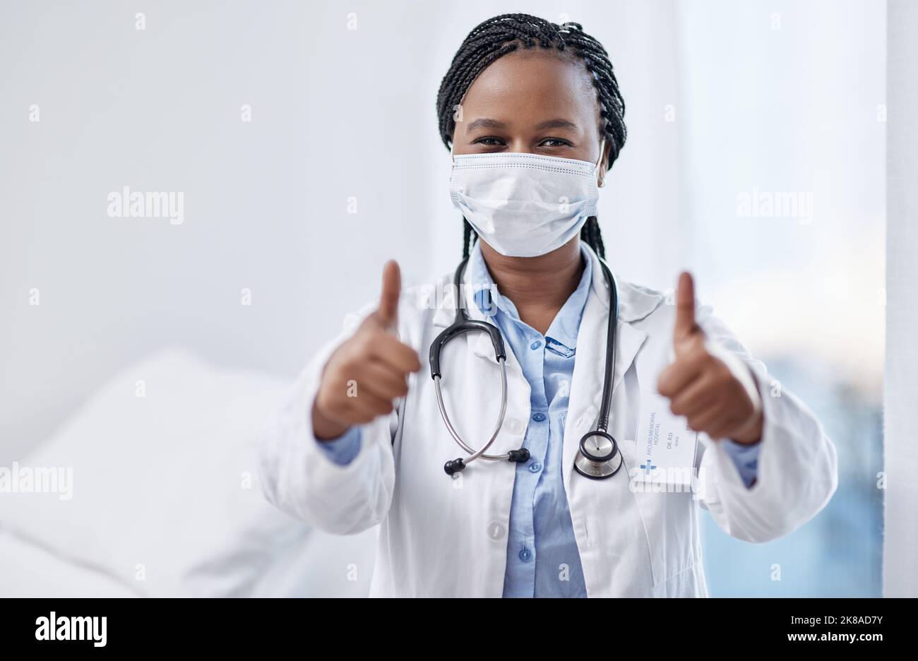 She stands for health promotion and disease prevention. Portrait of a ...