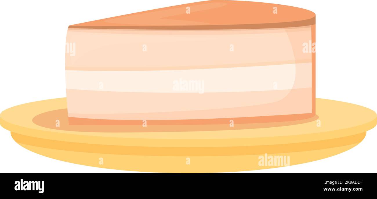 Cheesecake icon cartoon vector. Austrian food. Restaurant cuisine Stock ...