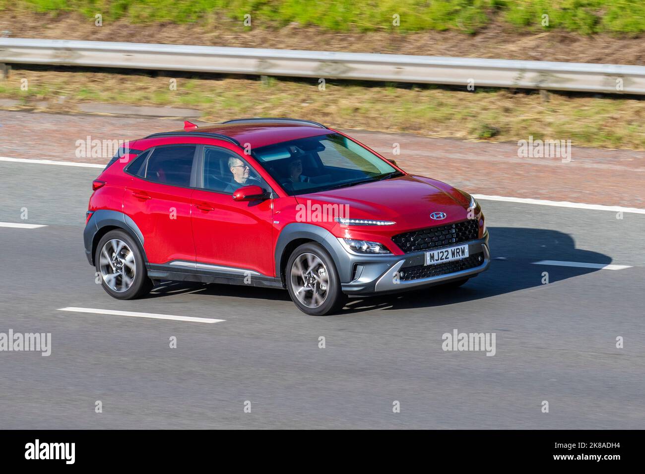 2022 Red HYUNDAI KONA PremiumT-GDI MHEV 998cc Hybrid Electric 6 speed ...