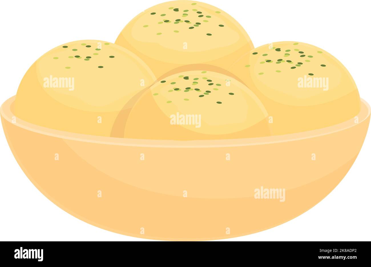 Potato balls icon cartoon vector. Food cuisine. Onion recipe Stock ...