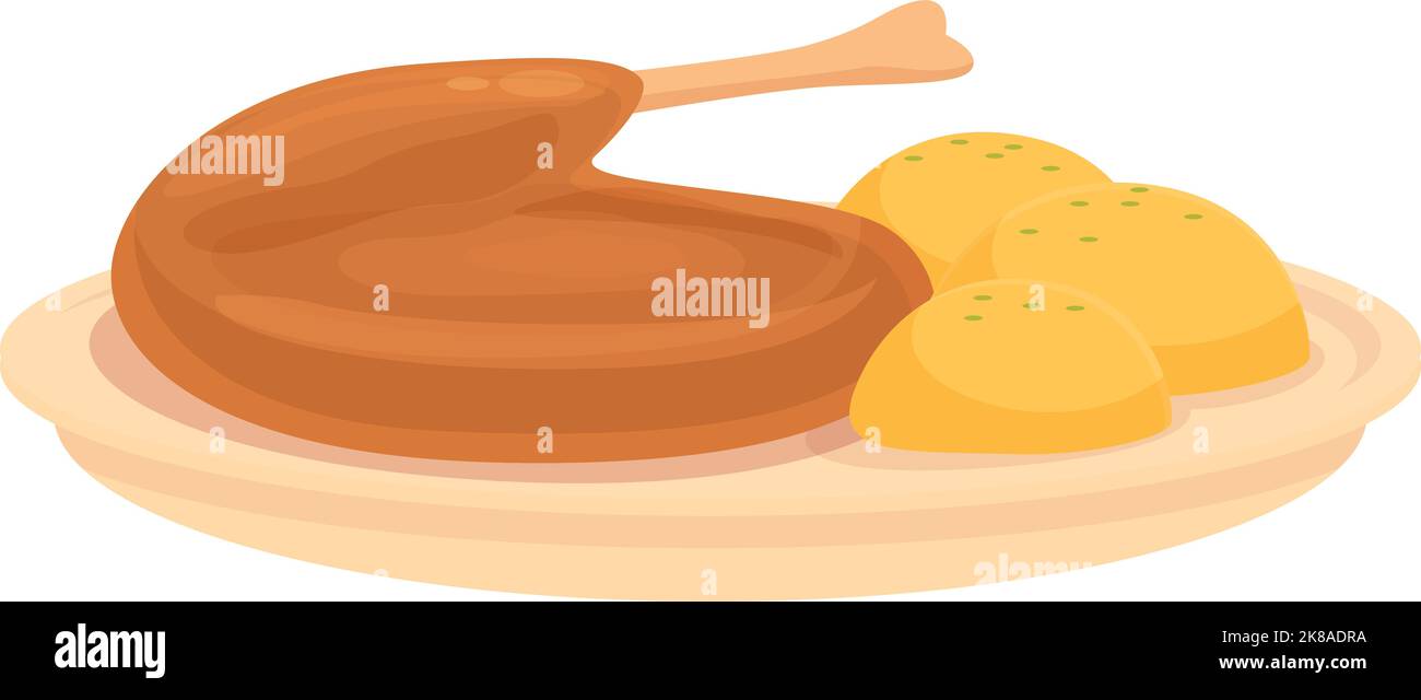 Chicken food icon cartoon vector. Austrian cuisine. Restaurant cake ...