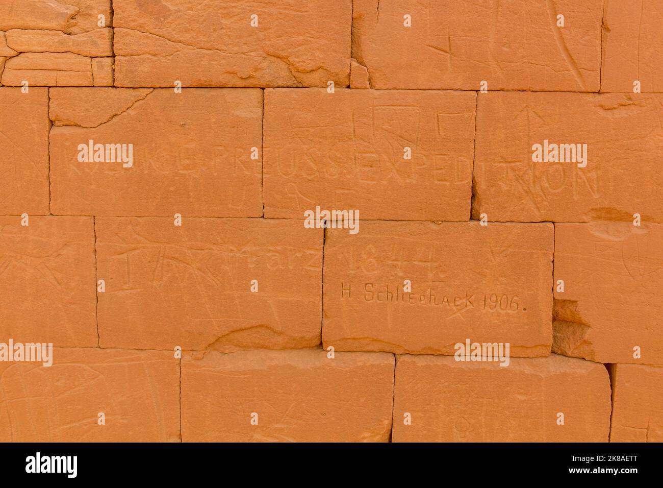 Inscriptions in the walls of the Great Enclosure of Musawwarat es-Sufra ...