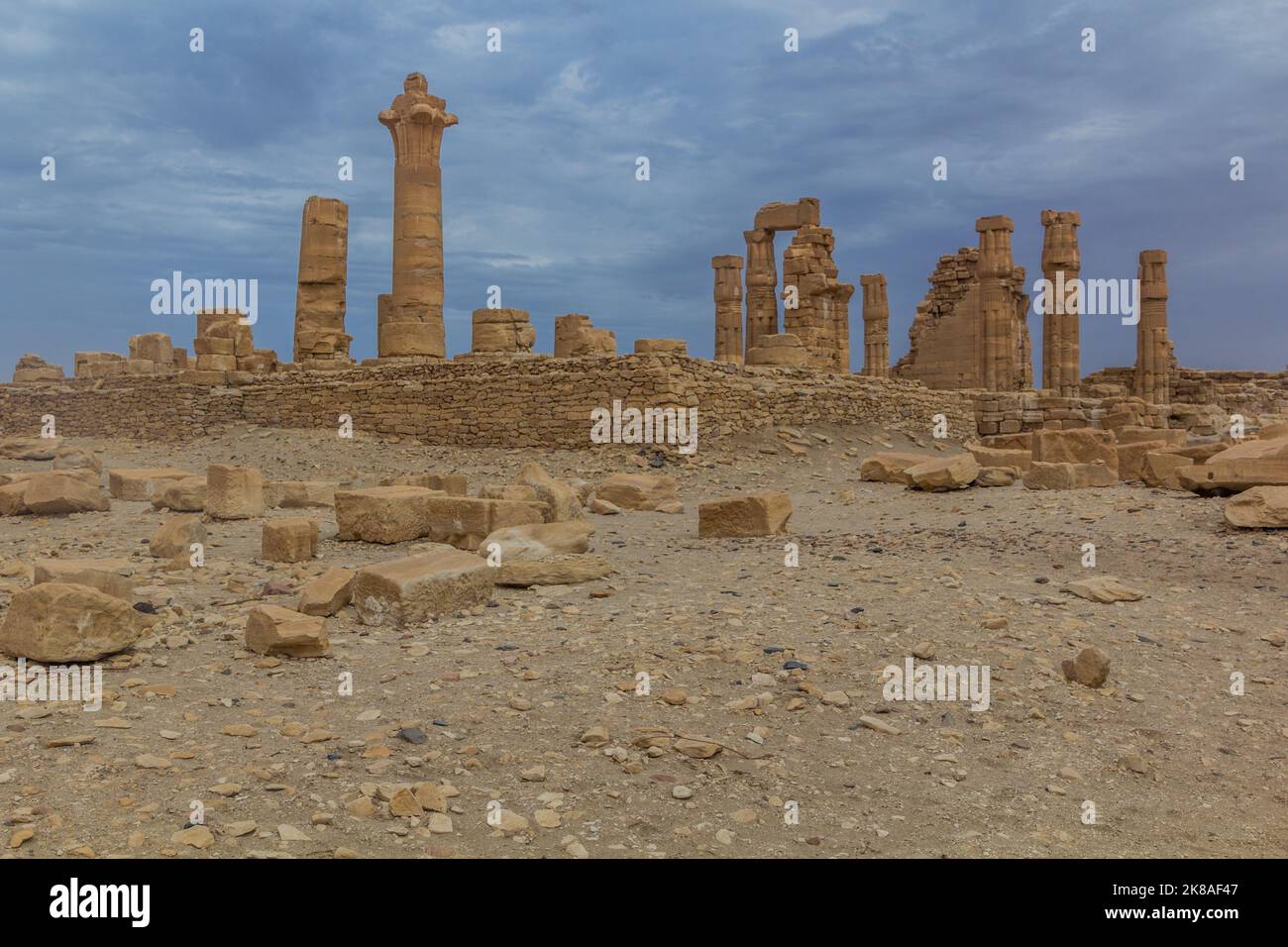 Ruins of the ancient temple Soleb, Sudan Stock Photo - Alamy